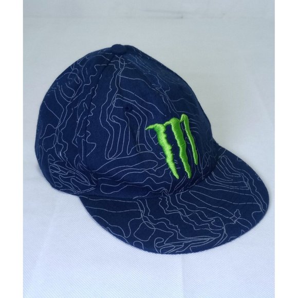 Monster Energy | Accessories | Monster Energy Hat 6 34 Fitted Blue ...